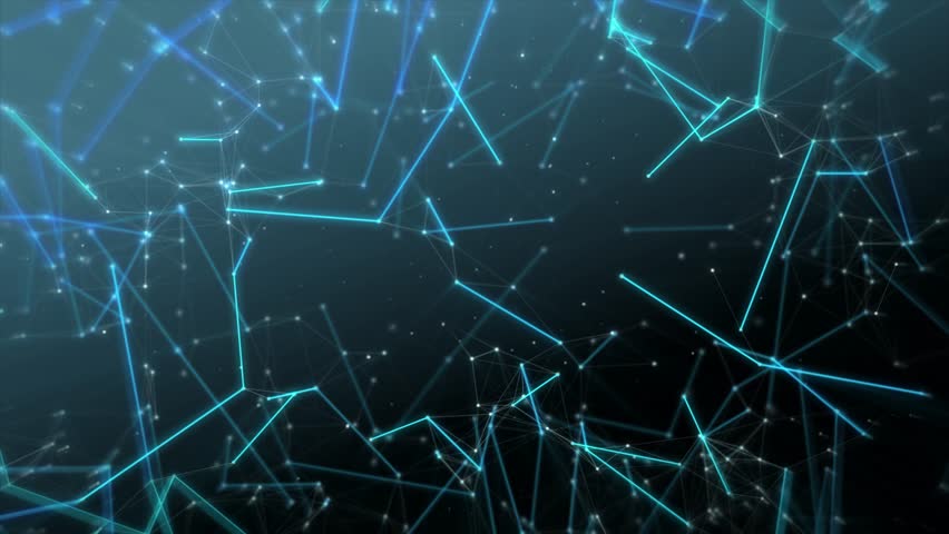 Animation 3d abstract molecule particle network bonding 스톡 비디오 클립 ...