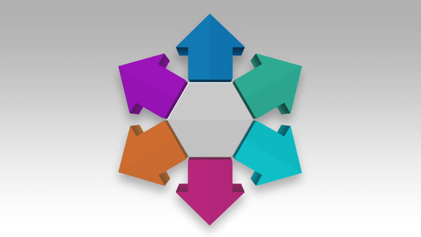 Stock Video Clip of Six result arrow box for presentation. powerpoint ...