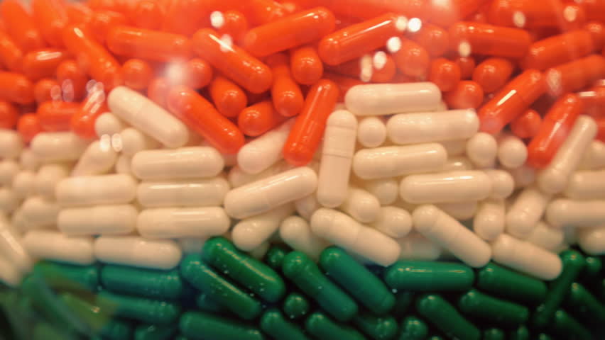 Medicaments, Pills On The Table. Pills And Capsules In The Blister Pack ...