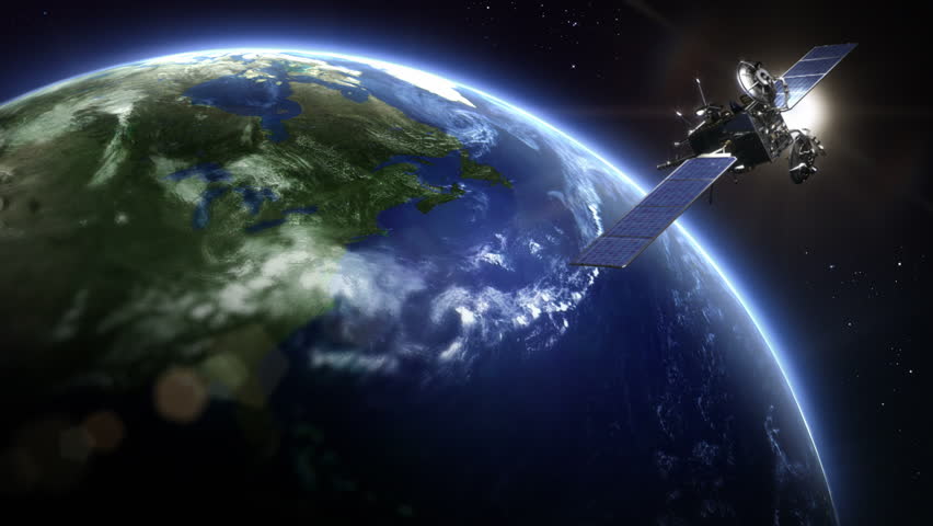 Earth And Satellite From Space Stock Footage Video 1745008 | Shutterstock
