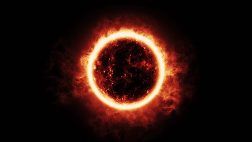 Stock video of sun / fireball burning in space | 13856174 | Shutterstock