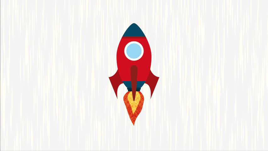 Rocket Icon Design, Video Animation Stock Footage Video (100% Royalty ...