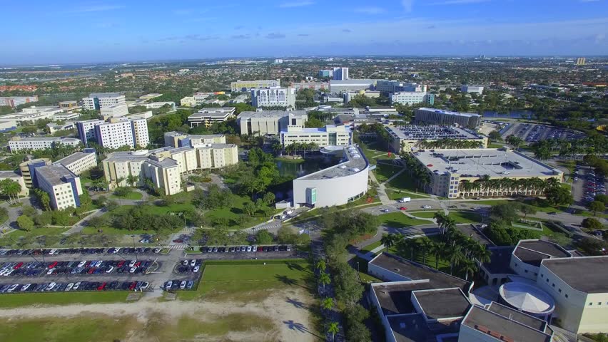 MIAMI - SEPTEMBER 29: Aerial Video Of Florida International University ...