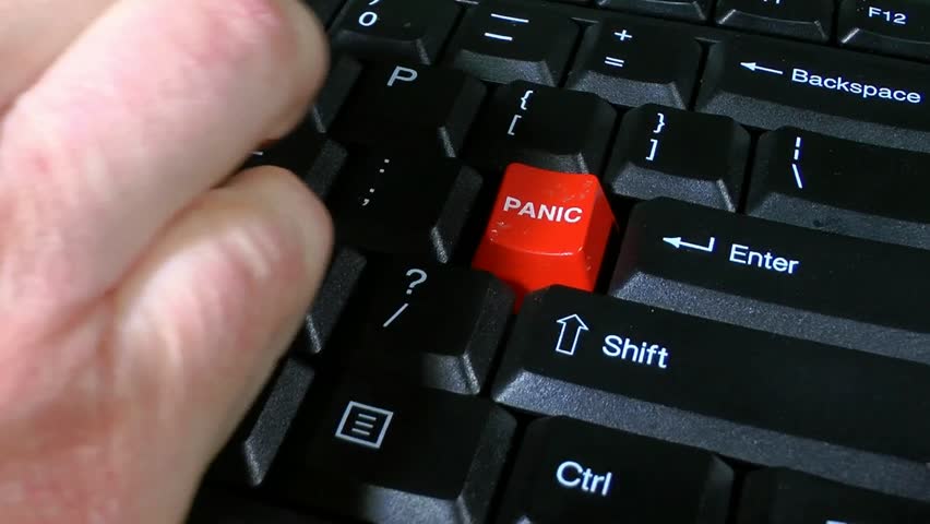 Stock Video Clip of Panic Button Slow Rotate and Push In. | Shutterstock