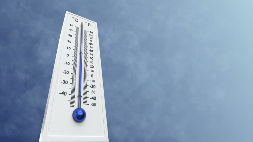 Thermometer With Decreasing Temperature. Animation Of Thermometer With ...
