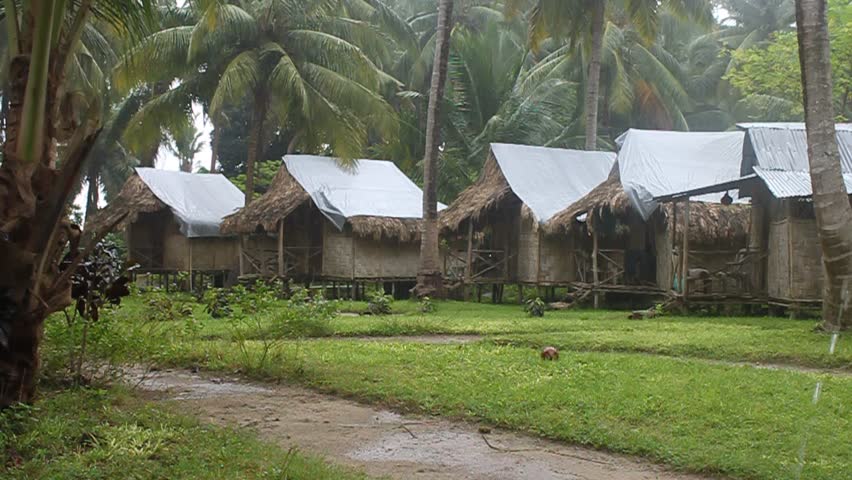 Huts at Tropical Resort During 스톡 동영상 비디오(100% 로열티프리) 1485004 ...