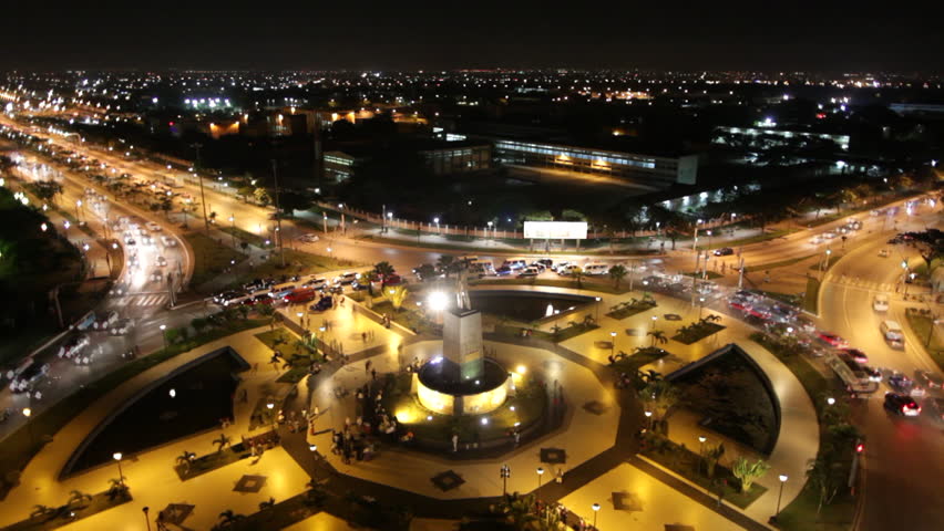 Luanda Skyline Night Time Lapse. Stock Footage Video (100% Royalty-free ...