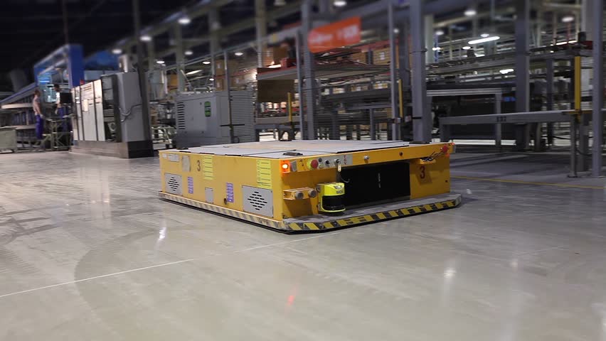 Manufacturing Plant, Ceramic Tiles Manufacturing, AGV Transports ...