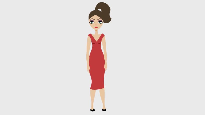 Woman Changes Her Style, Girl Changes Her Look, Animation, Women ...