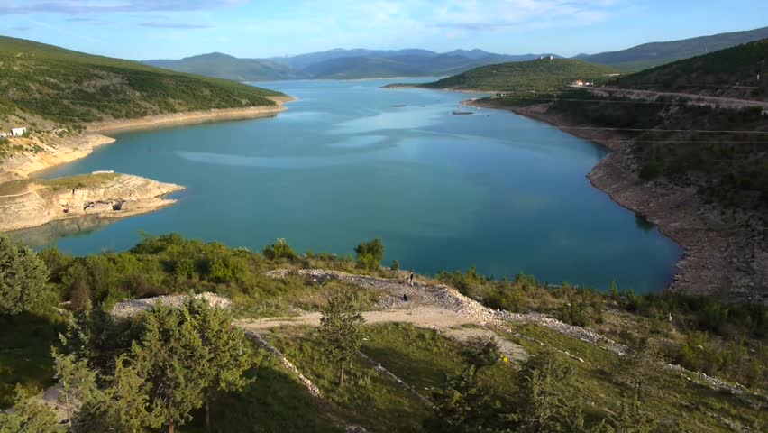 Lake Bileca in Bosnia and Stock Footage Video (100% Royalty-free ...