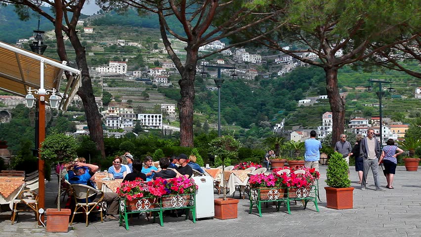 SCALA, AMALFI COAST, ITALY - MAY 26, 2015: Panorama Of Town Of Scala ...
