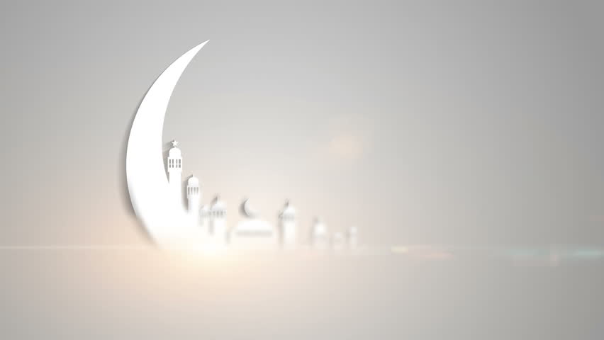 Islamic Ramadan in White Moon Stock Footage Video (100% Royalty-free ...