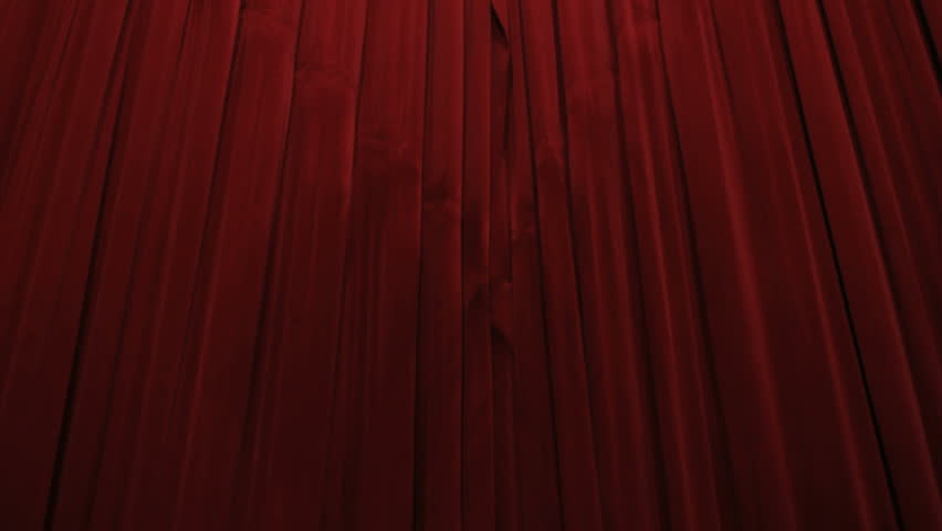 Stock video of opening real red curtains | 1668184 | Shutterstock