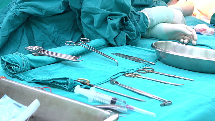 Hip Replacement. Surgeons Team Performing Hip Operation In Hospital ...