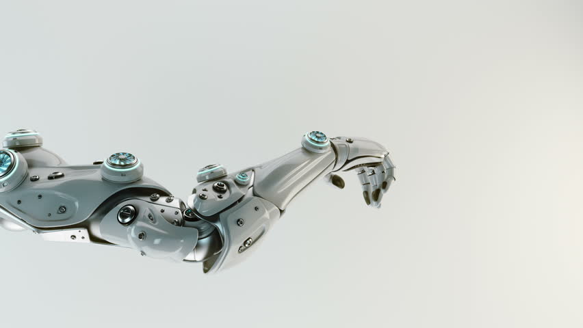 3d Rendering of Cyber Hand Stock Footage Video (100% Royalty-free ...