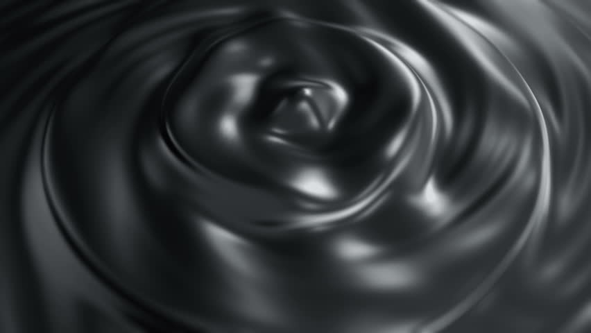 Animation Of Waves And Ripples In Black Oil. Rippled Surface Of Dark ...