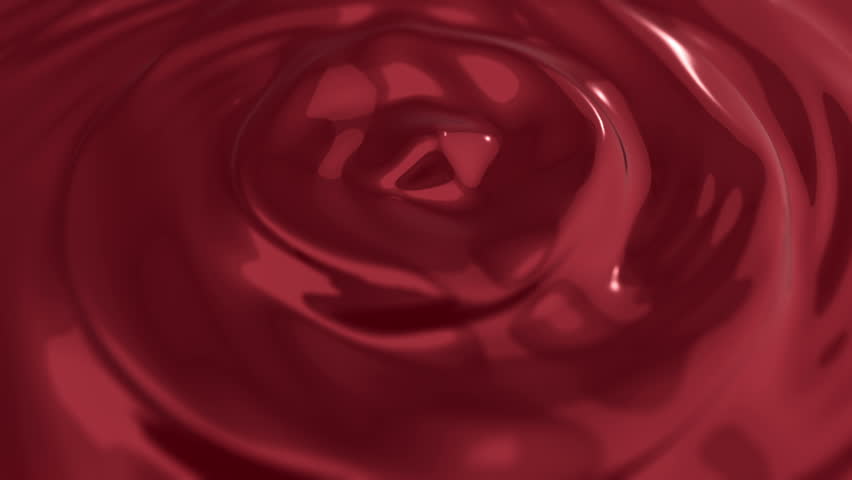 Animation Of Waves And Ripples In Red Blood. Rippled Surface Of Red ...