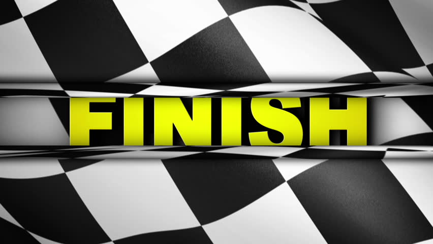 Checker Wall Finish Text Stock Footage Video (100% Royalty-free ...