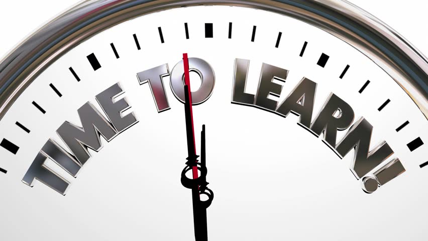 Time to Learn Clock Training Stock Footage Video (100% Royalty-free ...