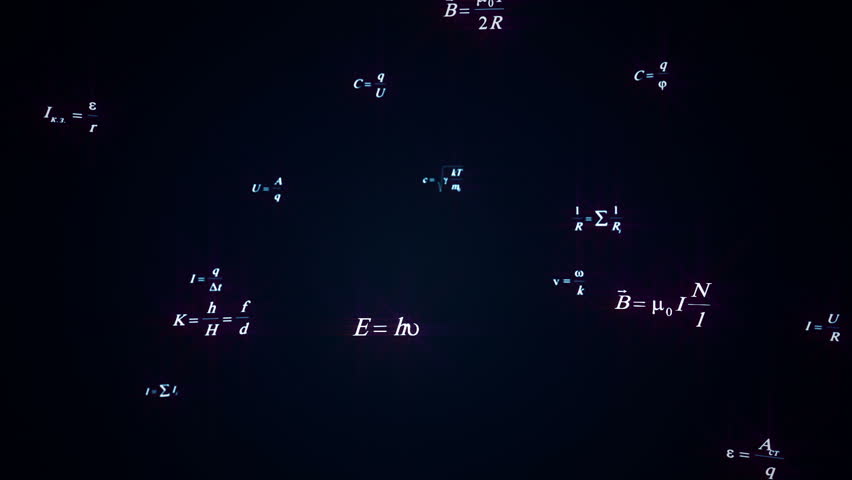 Math/Physics Equation Background - Seamless Looping, Alpha Stock ...