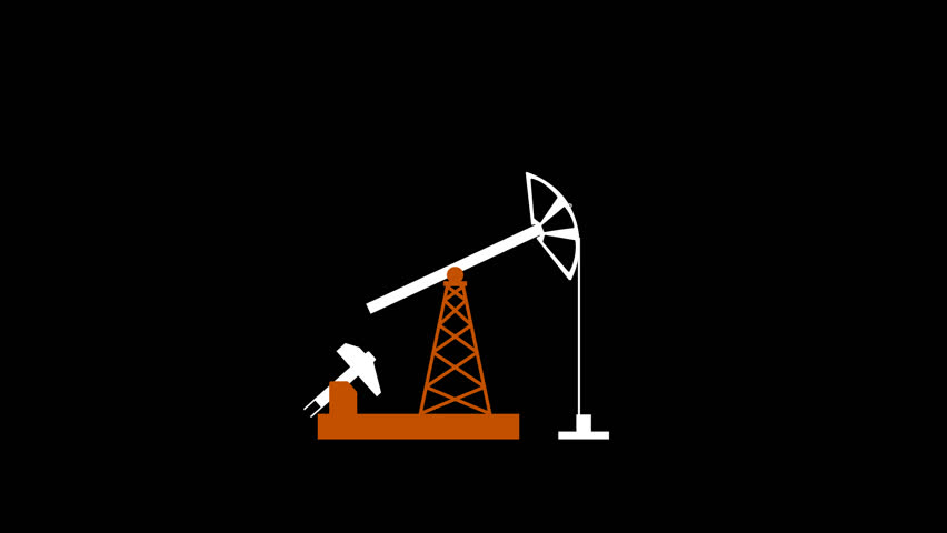 An HD Clip Of An Animated Oil Pump - Perfect And Seamless Loop Stock ...
