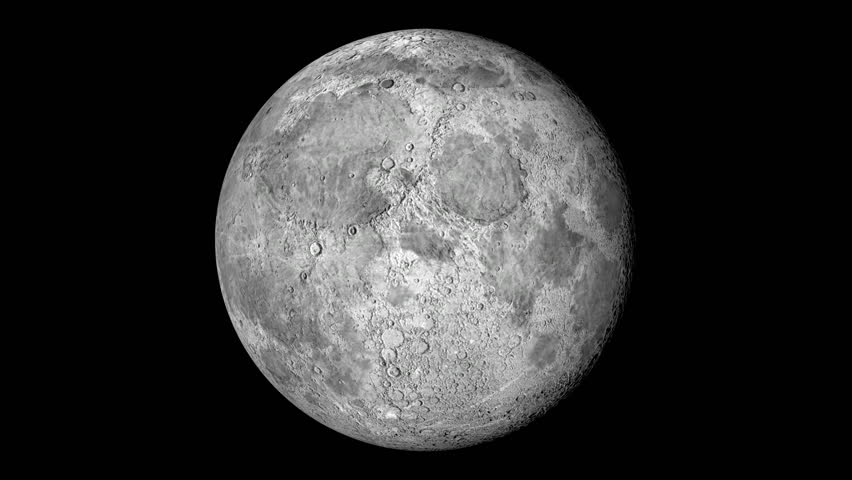 3D Modeled Real Moon Movement With Phases. (Texture Is Downloaded From ...