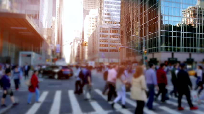 People Walking in the City Stock Footage Video (100% Royalty-free ...