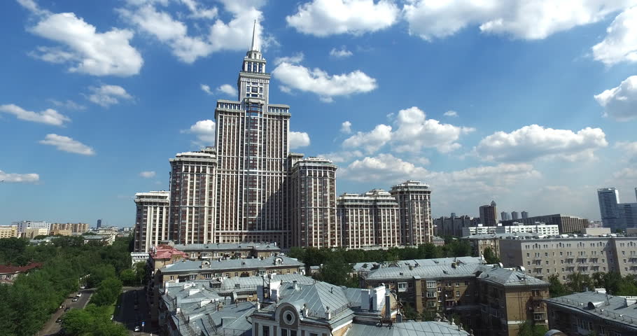 Aerial Moscow District Buildings and Stock Footage Video (100% Royalty ...
