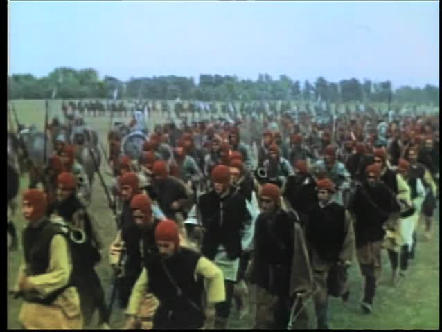 Medieval Soldiers Running Into Battle Stock Footage Video (100% Royalty ...