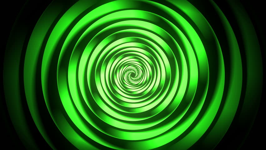 Animated Green Vortex Spiral Abstract Background Stock Footage Video ...