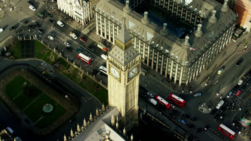 Aerial View of Big Ben Stock Footage Video (100% Royalty-free) 18717104 ...