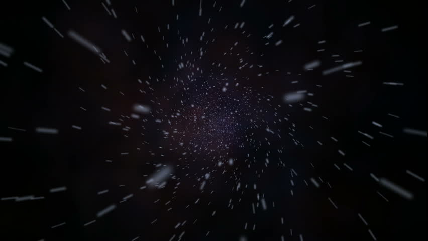 Flying Through Hyper Space With Stars Zooming Past The Camera. This Can ...