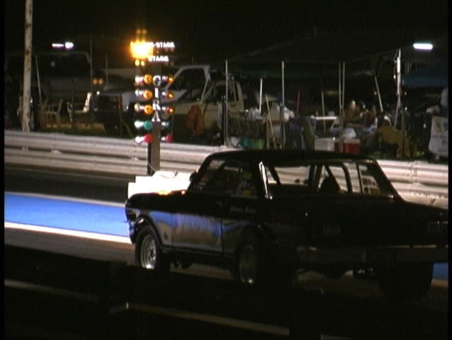 Car at Night Drag Races Stock Footage Video (100% Royalty-free) 18924 ...