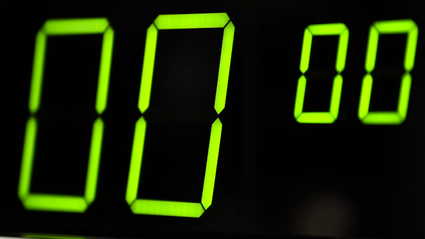 The Timer For 60 Seconds. Digital Timer, Countdown 60 Seconds. Green ...