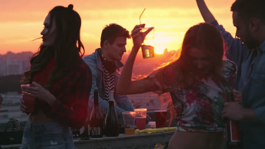 Medium shot of beautiful young couple dancing 스톡 비디오 클립 | Shutterstock