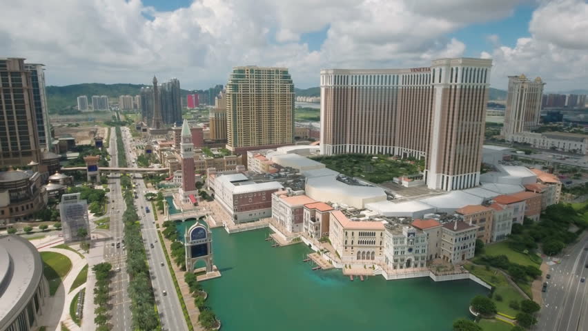 Macau - July 2016: Aerial Stock Footage Video (100% Royalty-free ...