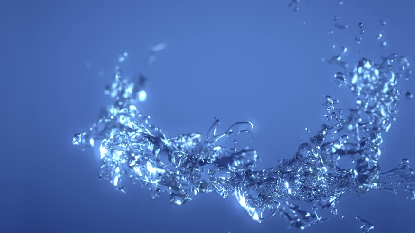 Water Explosion (cg ,slow Motion,with Alpha Matte, Full Hd) Stock ...