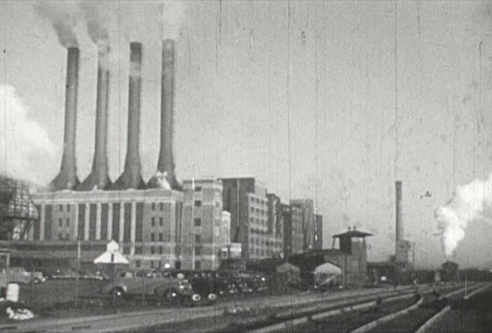 EUROPE - CIRCA 1942-1944: World War II, Burning Factories Stock Footage ...