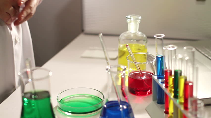 Stock Video Clip of CSI laboratory scene investigating testing ...