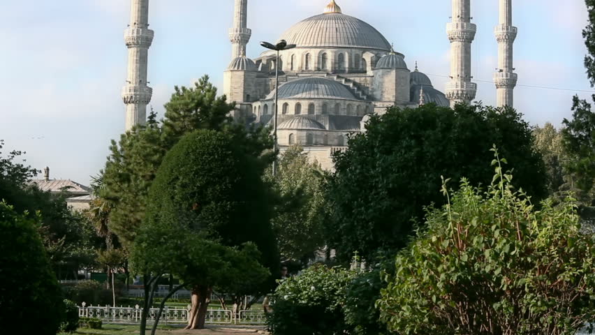 Blue Mosque with Minarets, Istanbul, Stock Footage Video (100% Royalty ...