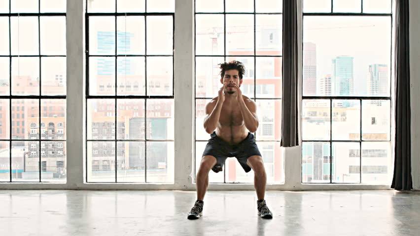 Athletic Female Working Out Using Battle Ropes. High-intensity Interval ...