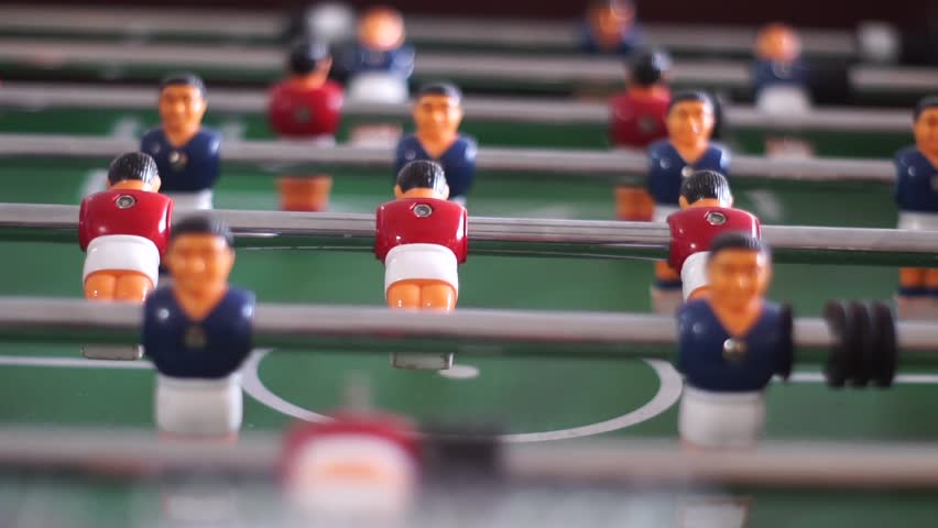 The Game of Table Football Stock Footage Video (100% Royalty-free ...