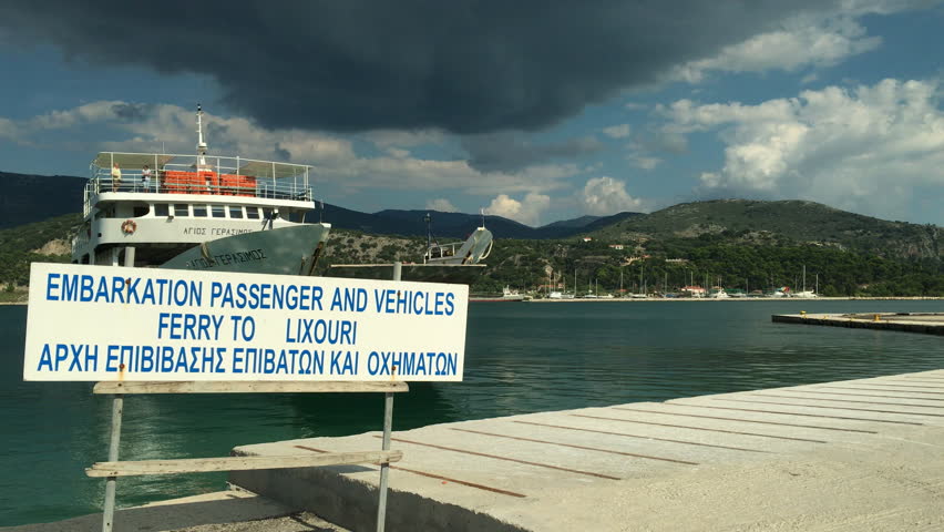 Wideo stockowe argostoli, kefalonia, greece- september 27, 2016 ...