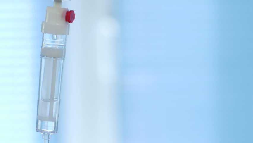 Medical Drug In A Perfusion Tube Bag. Perfusion Serum Drops On Pace. In ...