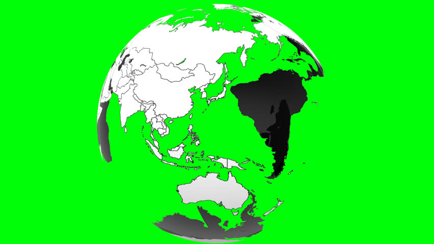 Earth Planet. Green Screen. 3d Stock Footage Video (100% Royalty-free ...