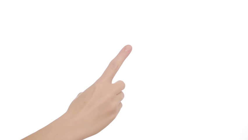 Womans Hand with One Finger Stock Footage Video (100% Royalty-free ...