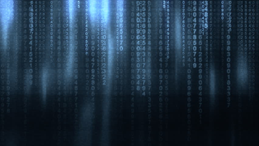Random Numbers Falling Down (code Stock Footage Video (100% Royalty ...