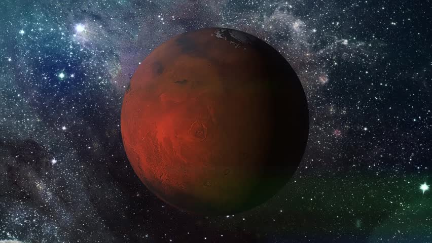 3d Mars Rotation 006. 3d Stock Footage Video (100% Royalty-free ...