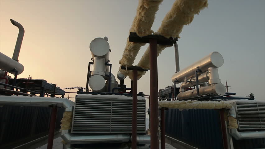 Heat Substation in the Winter Stock Footage Video (100% Royalty-free ...