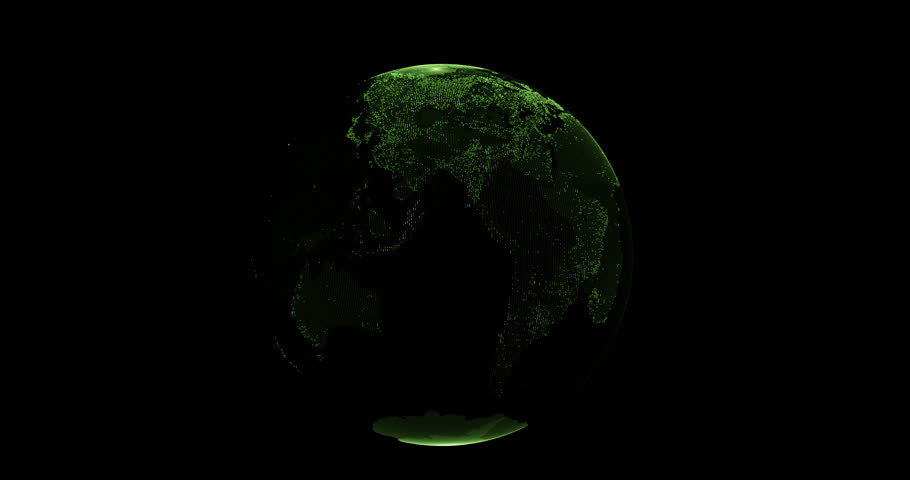 Loopable Rotating 3d Earth of Stock Footage Video (100% Royalty-free ...